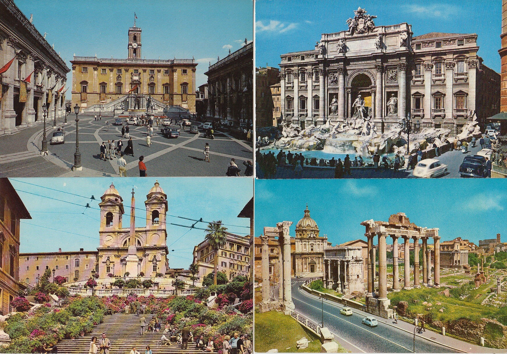 13 Vintage Postcards Rome Italy 70s and 80s Postcards Trevi Fountain ...