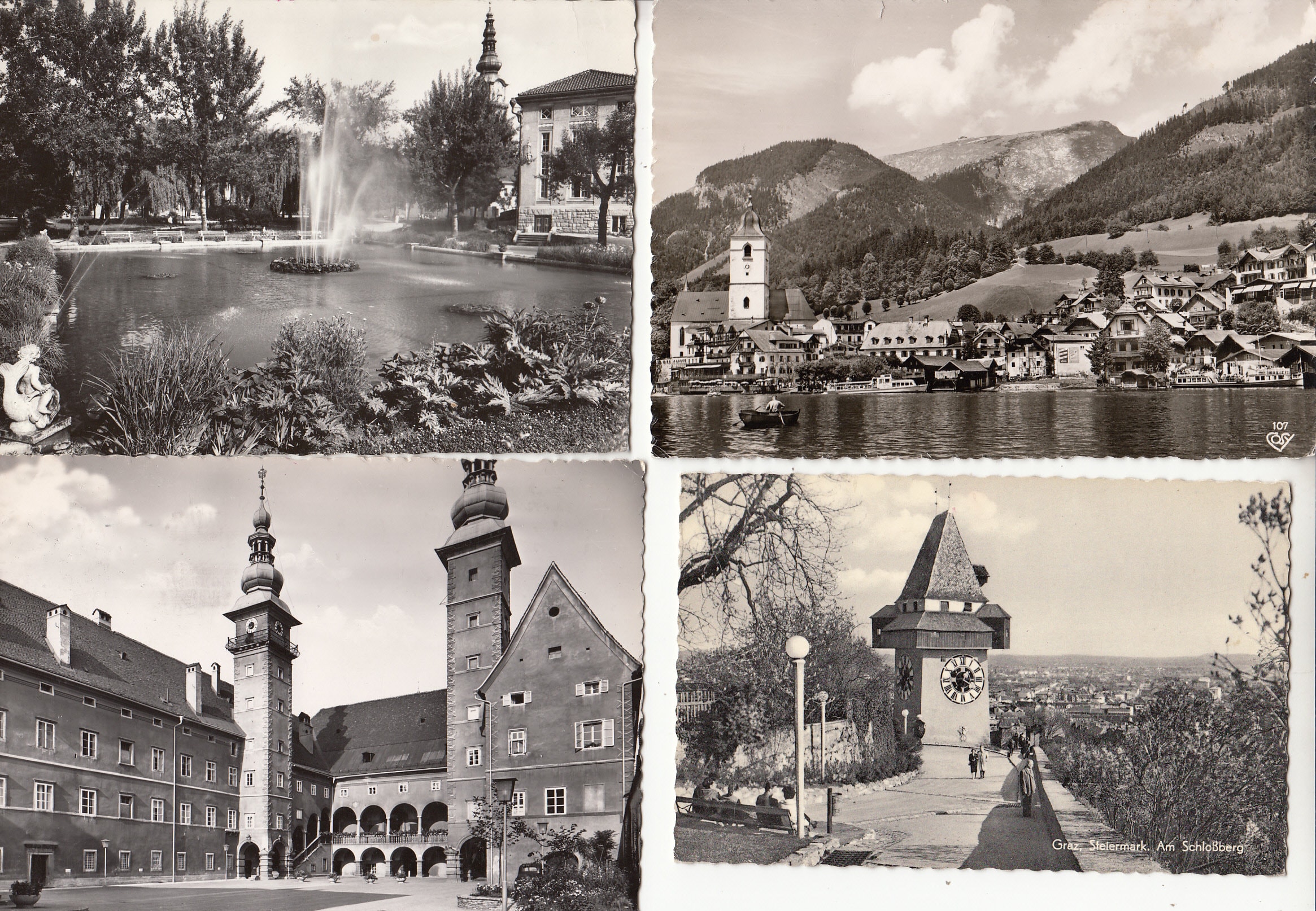 8 Vintage Postcards Austria Landscapes and Cities Postcards 50s & 60s ...