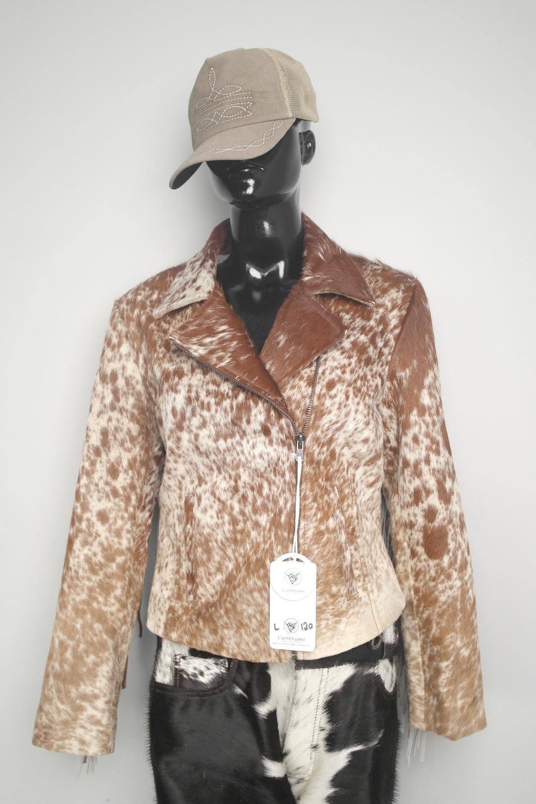 Western Glamour Stylish Cowhide Hair-on With Fringed Cowgirl Jacket ...
