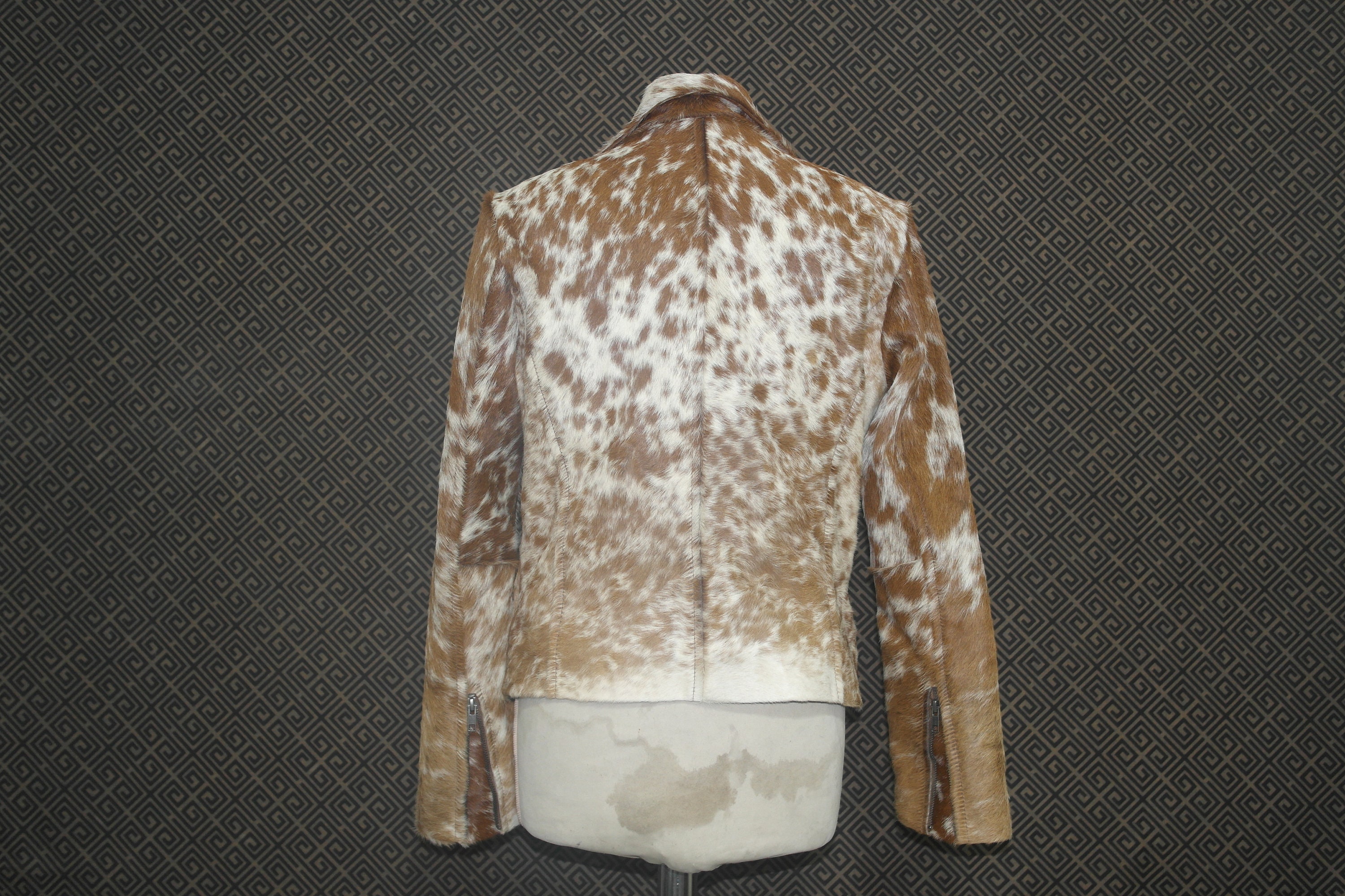 Custom Cowhide Hair-on-hide Leather Jacket – Western Style Outerwear - Etsy