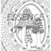 Aztec Zentangle Adult Coloring Page of Woodland Mushrooms. | Etsy