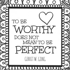 LDS General Conference Quote Coloring Pages (5), Young Women Relief ...