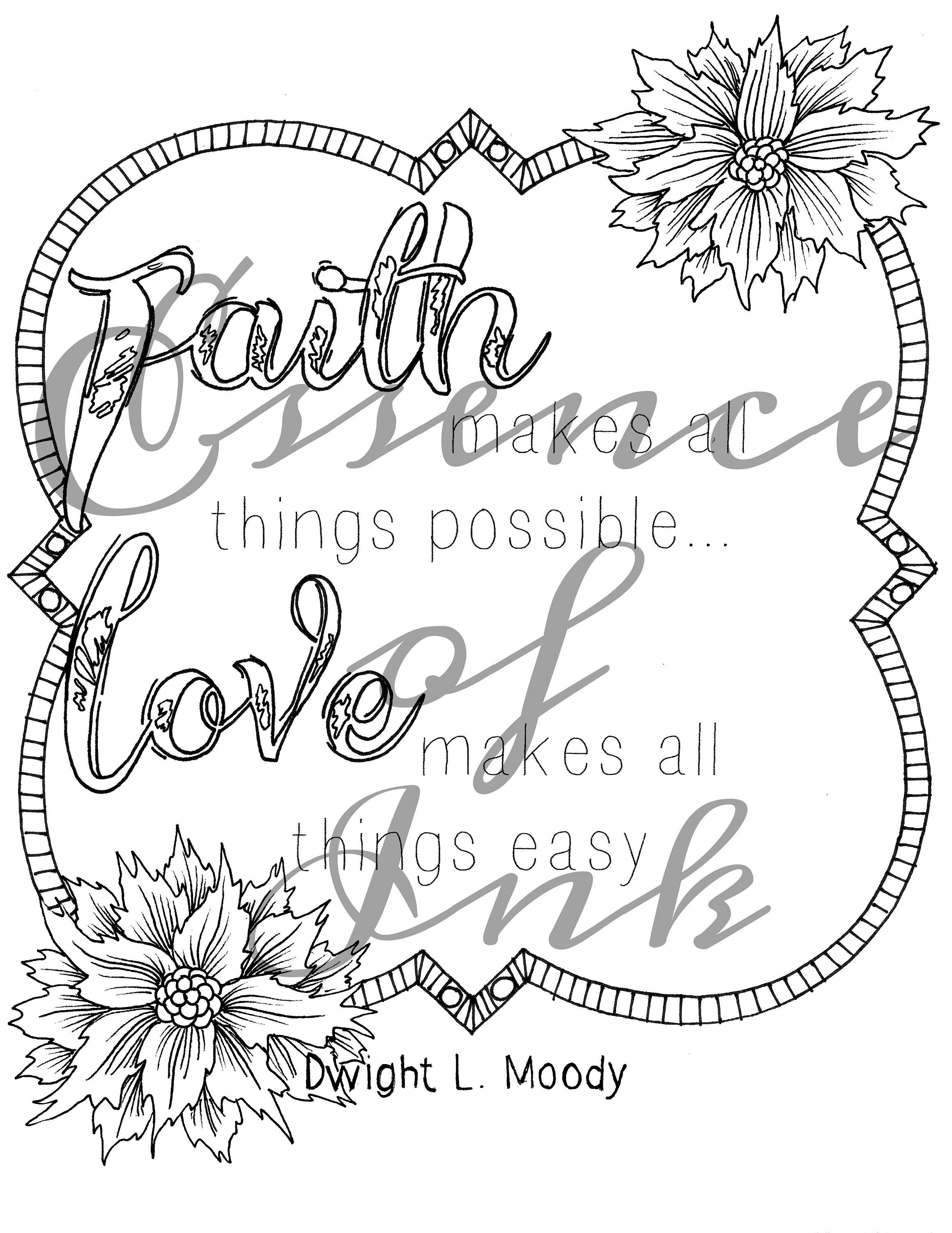 LDS General Conference Quote Coloring Pages 5, Young Women Relief ...
