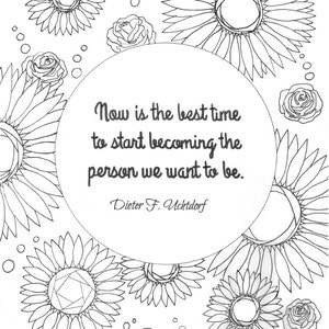 LDS General Conference Quote Coloring Pages (5), Young Women Relief ...