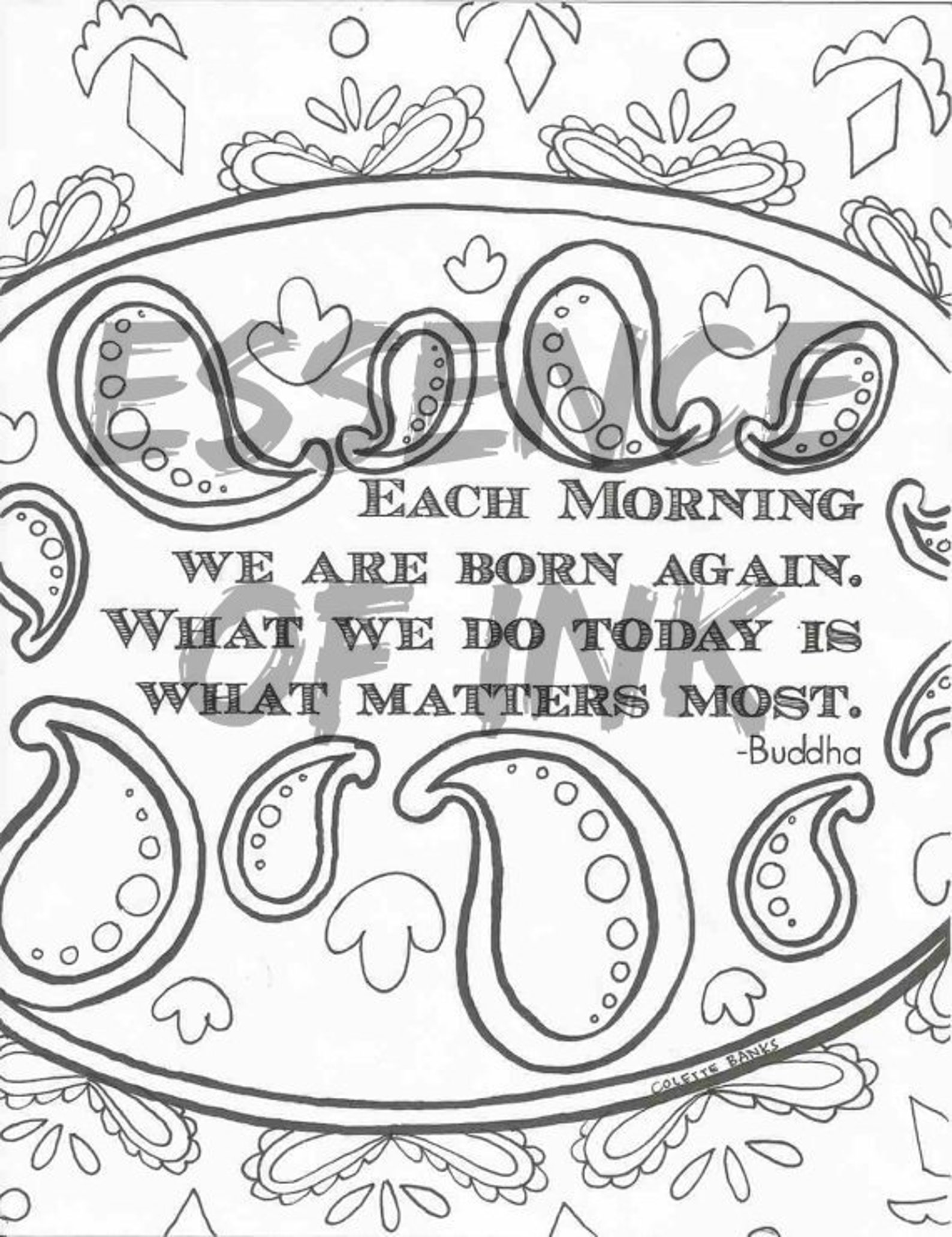 Each Morning We Are Born Again Quote by Budha Digital Print Adult ...