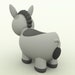 3D MODEL Cute Donkey Flower Pot Planter - Etsy
