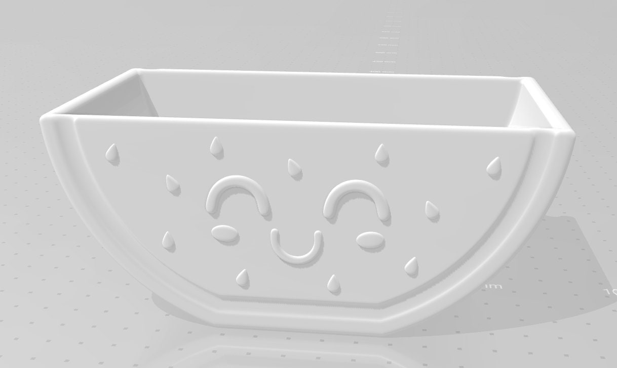 3D MODEL Cute Watermelon Flower Pot Planter STL File - Etsy