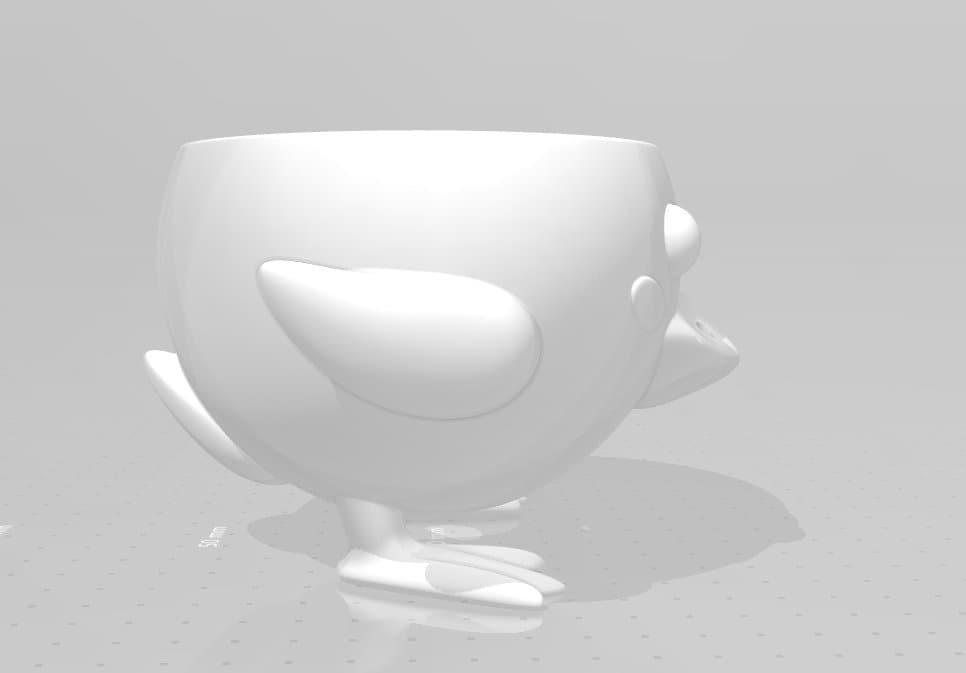 3D MODEL Cute Duck Flower Pot Planter STL File - Etsy