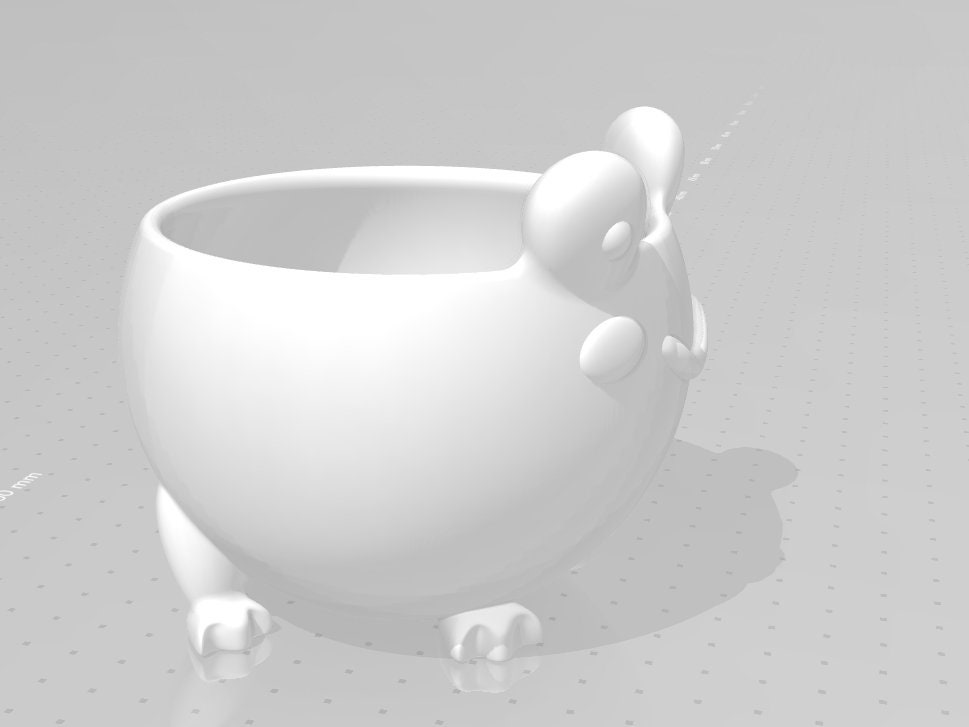 3D MODEL Cute Frog Flower Pot Planter STL file | Etsy