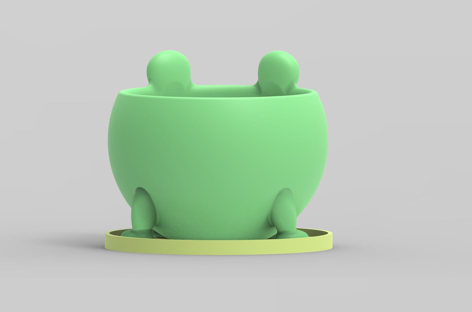 3D MODEL Cute Frog Flower Pot Planter STL file | Etsy