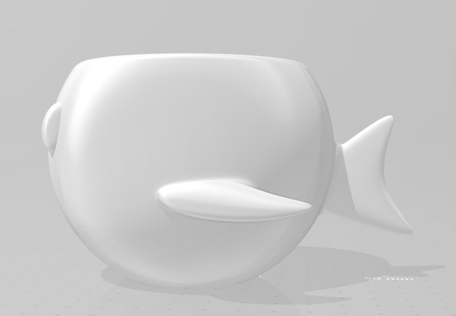 3D MODEL Cute Shark Flower Pot Planter STL File - Etsy