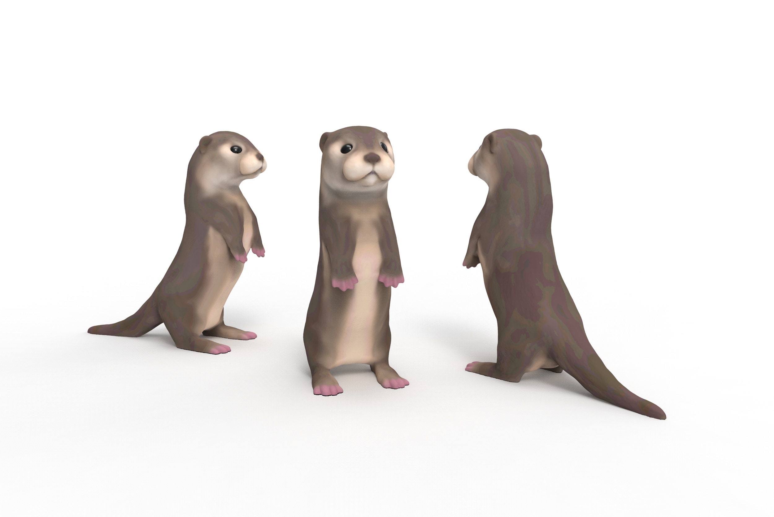Baby Otter Standing 3D Printing STL - Etsy