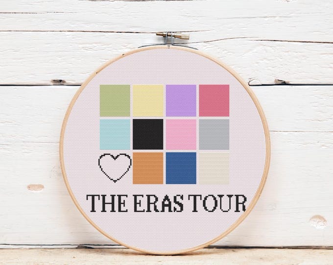 Taylor Swift, the Eras Tour Cross Stitch Pattern PDF - Etsy
