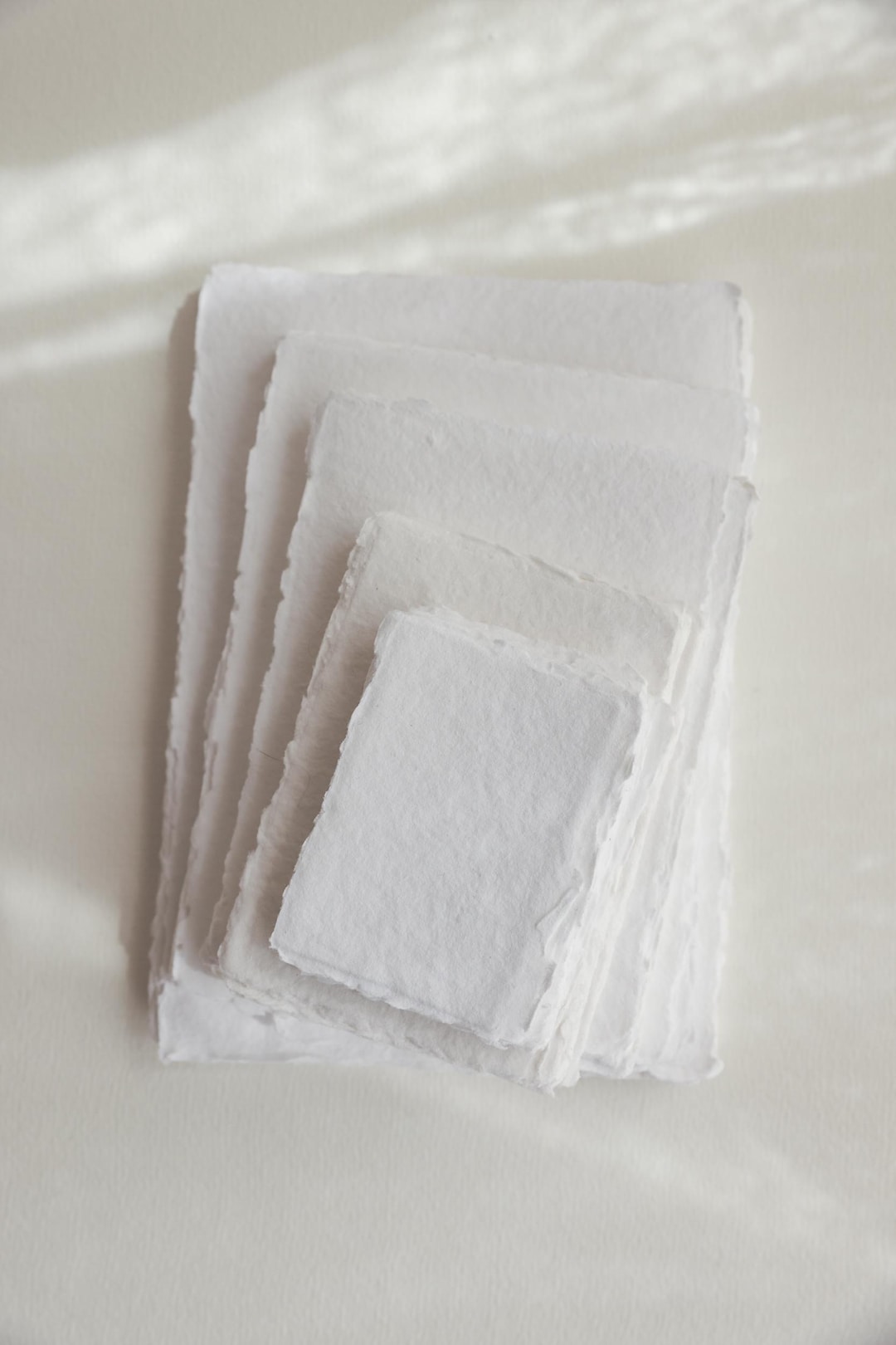White Deckle-edge Cotton Rag Paper, Sizes Available: 4 Bar, 5x7", 4x6 ...