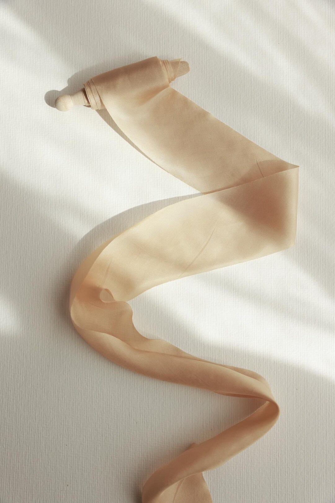 Silk Ribbon | Caramel Habotai Silk | Plant Based, Hand Dyed Silk ...