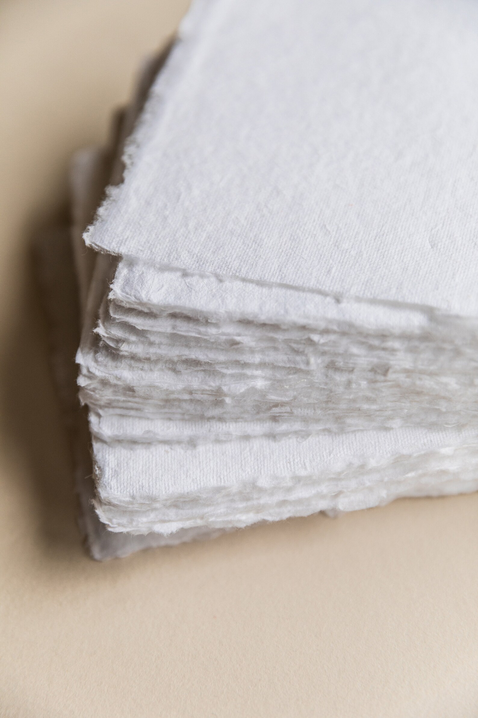 White Deckle-edge Cotton Rag Paper, Sizes Available: 5x7, 4x6, A5, A4 ...