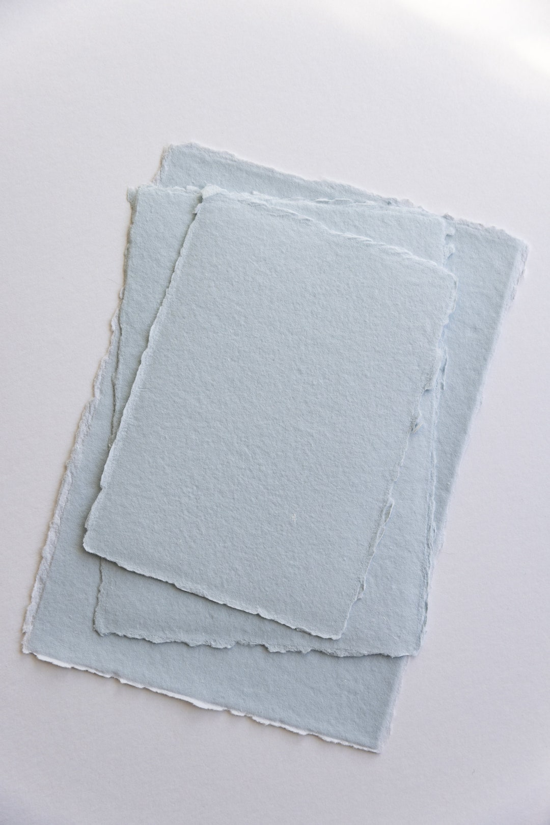 Soft Blue Deckle Edge Cotton Rag Paper for Wedding Invites, Save the ...