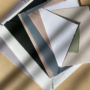 Stationery Paper Sample Pack Hand Made Cotton Rag Recycled Paper ...