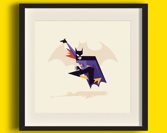 Batgirl print | Etsy