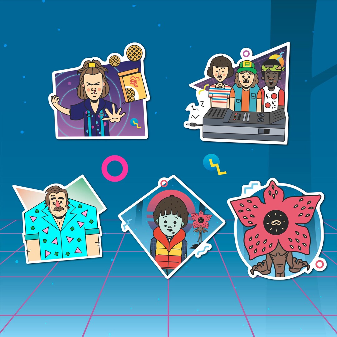 Stranger Things Sticker Set | Vinyl Sticker | Sticker Sets | Stranger ...