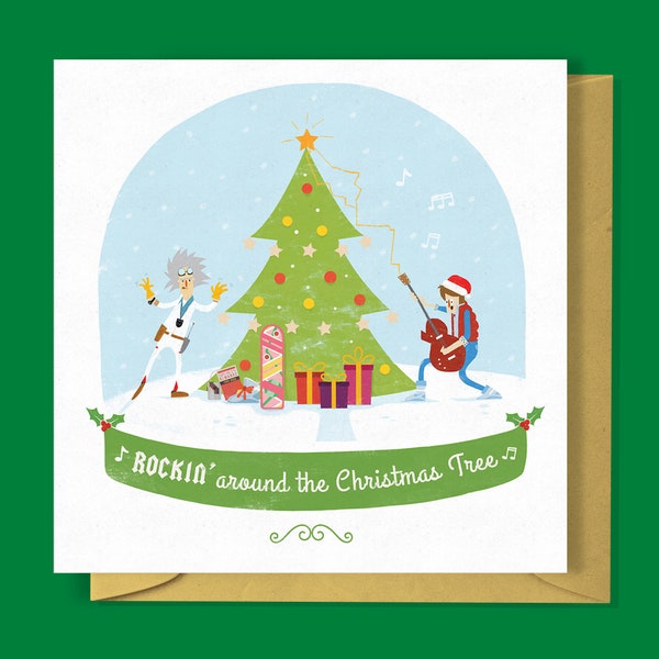 Back to the Future Christmas Cards - Etsy