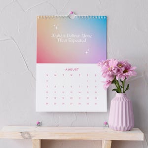 2025 Affirmation Calendar: Printable Motivational Quotes (PDF) - Etsy