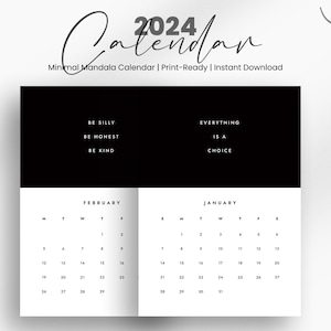 2024 Calendar | Motivational | Inspirational | Positive and Affirmation ...