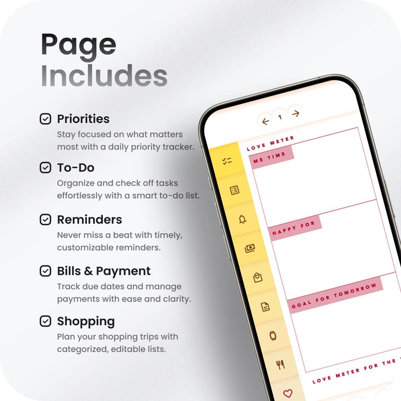 Digital Mobile Planner, Digital Pocket Planner, iPhone Digital Planner ...