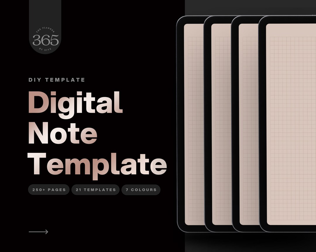 Digital Paper, Digital Note Template, Goodnotes and Notability ...