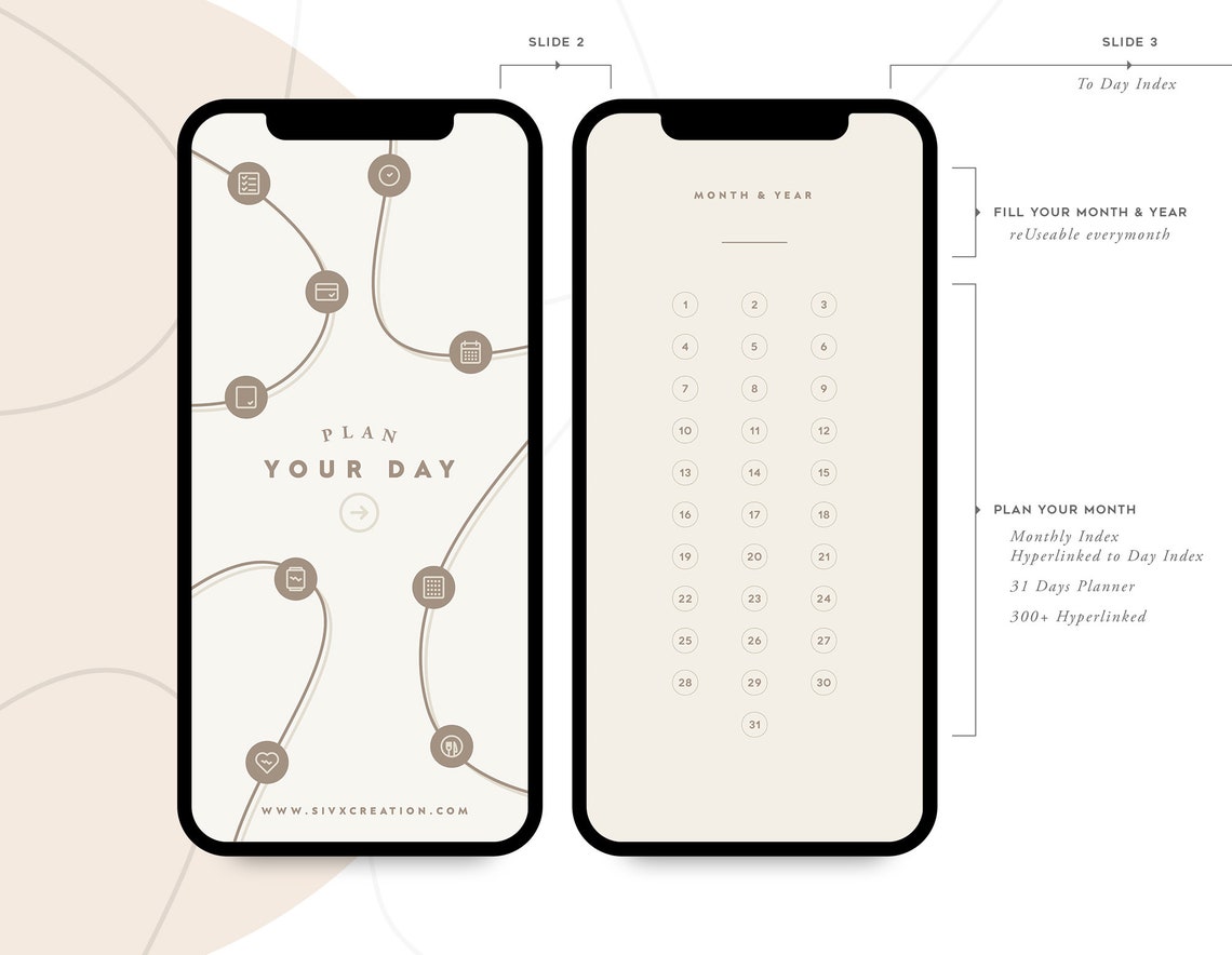Digital Mobile Planner Digital Pocket Planner Iphone Digital - Etsy