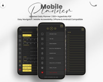Digital Mobile Planner, Digital Pocket Planner, iPhone Digital Planner ...