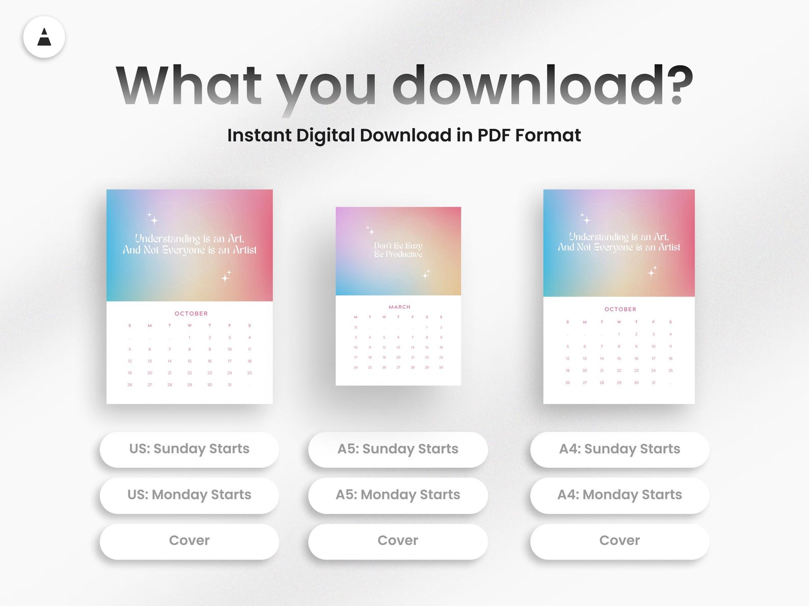 2025 Affirmation Calendar: Printable Motivational Quotes (PDF) - Etsy