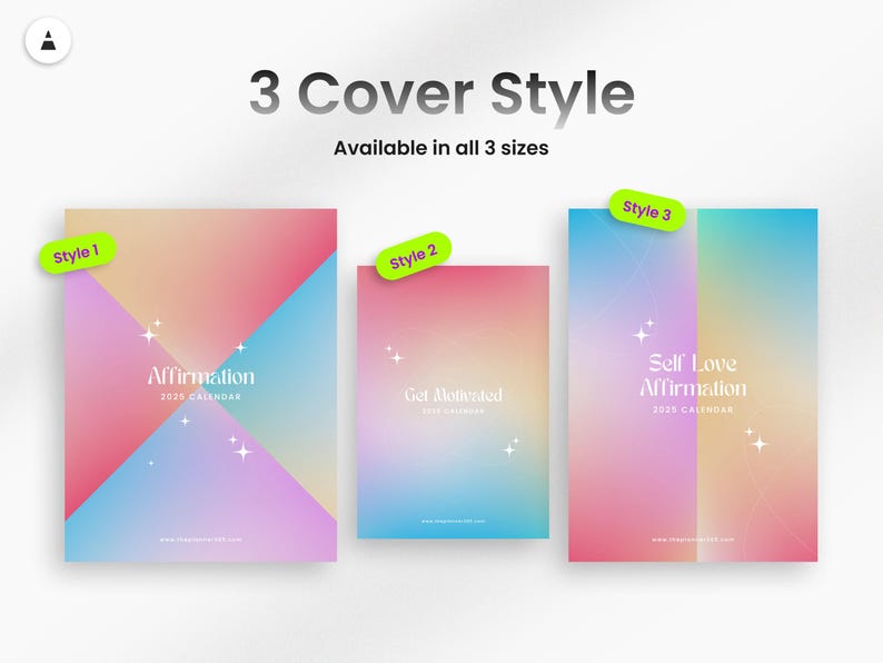 2025 Calendar | Printable Affirmation Calendar With Motivational Quotes ...