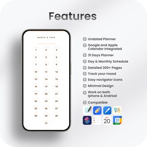 Digital Mobile Planner, Digital Pocket Planner, iPhone Digital Planner ...