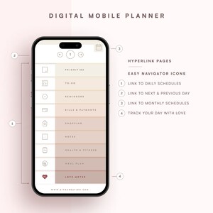 Digital Mobile Planner, Digital Pocket Planner, iPhone Digital Planner ...