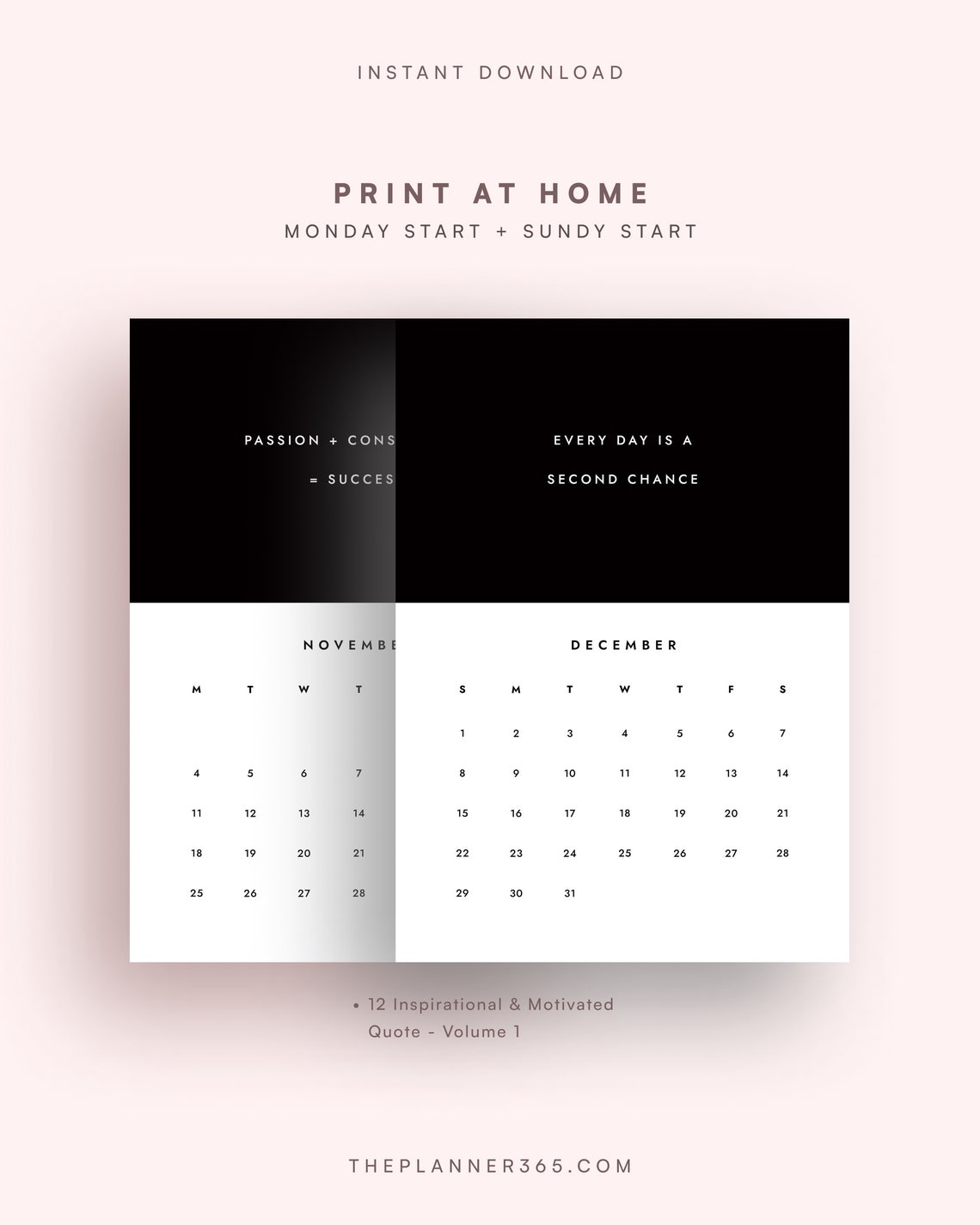 2024 Calendar | Motivational | Inspirational | Positive and Affirmation ...