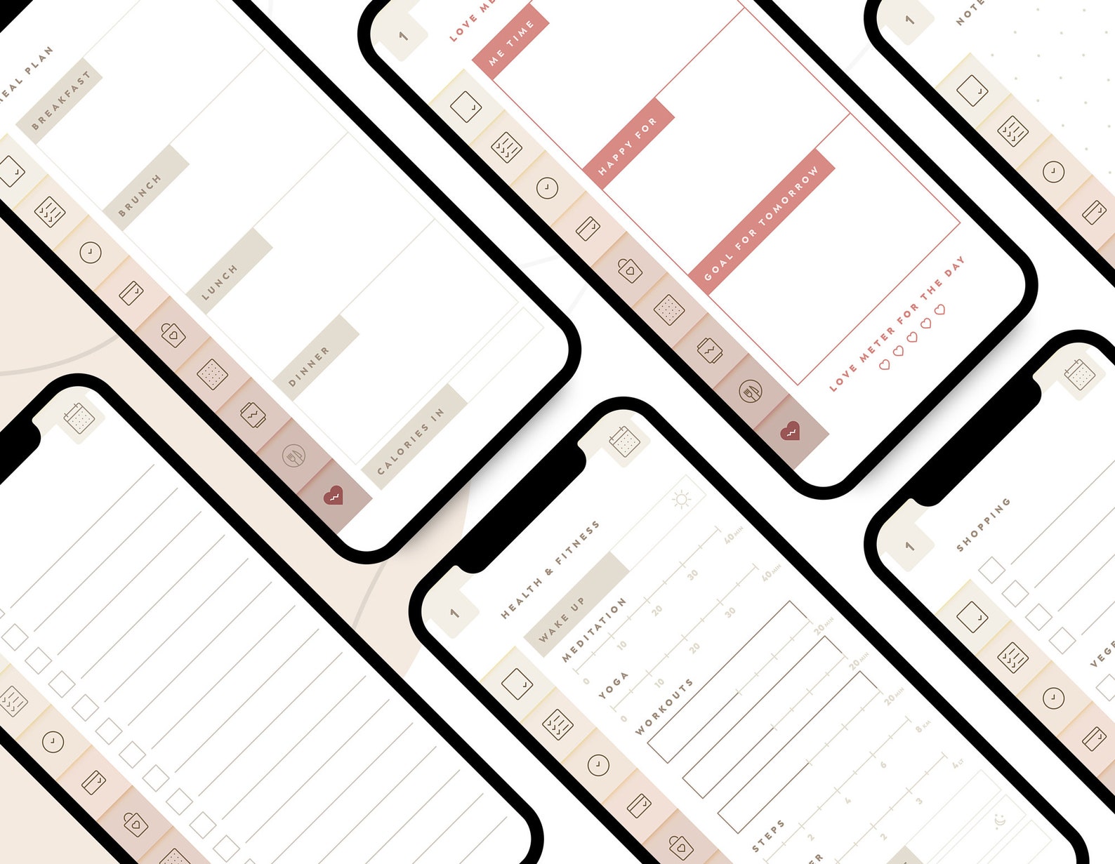 Digital Mobile Planner Digital Pocket Planner Iphone Digital - Etsy