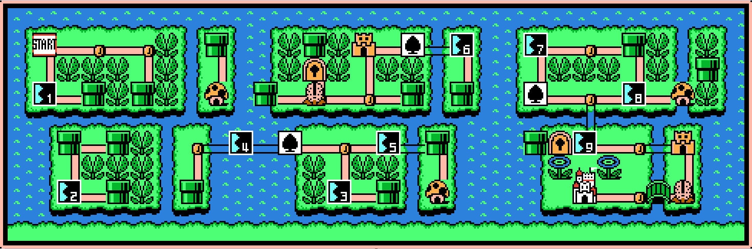 Super Mario Bros. 3 World 7 Map Cross Stitch Pattern - Etsy Israel