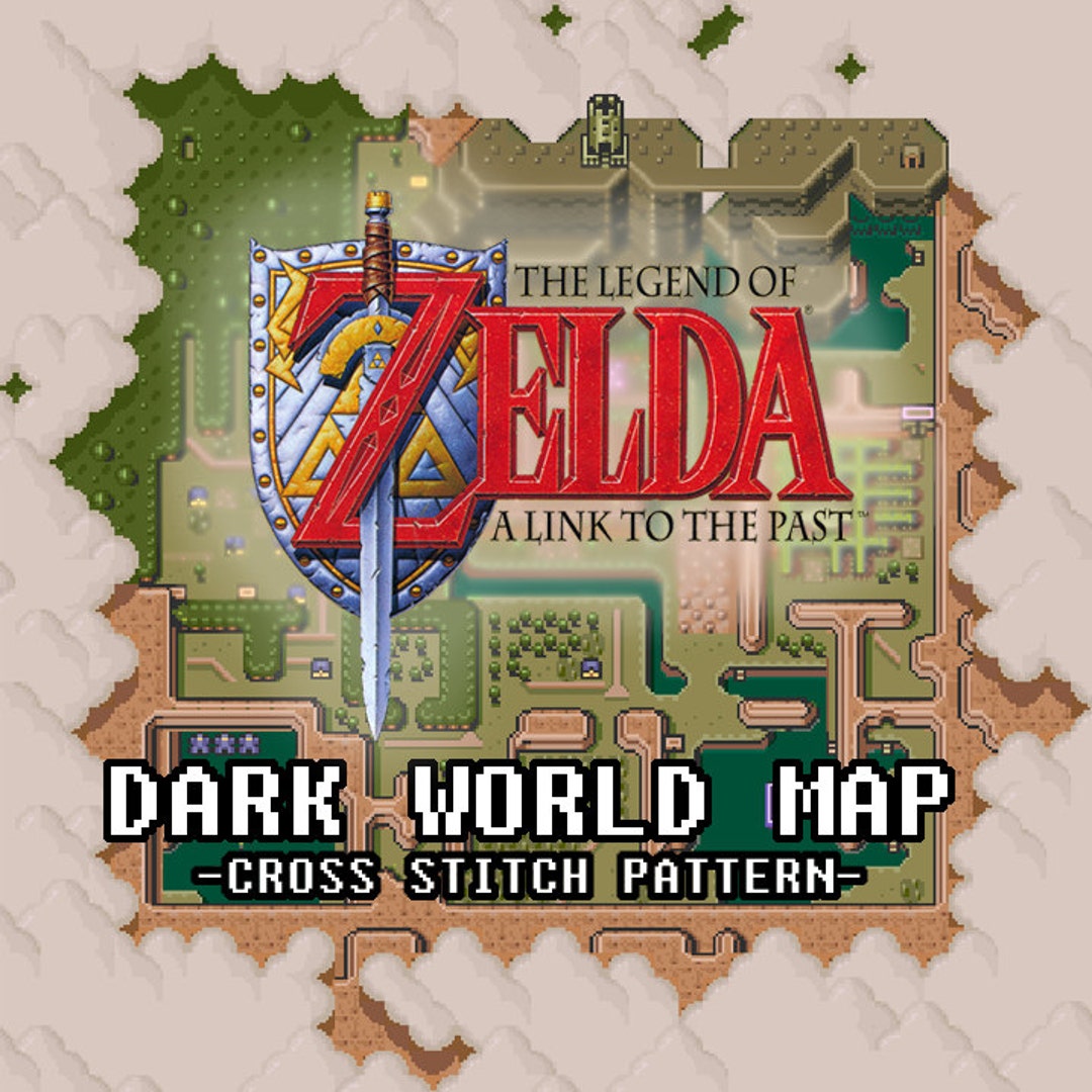Legend of Zelda: A Link to the Past DARK World Map (PDF Pattern) - Etsy