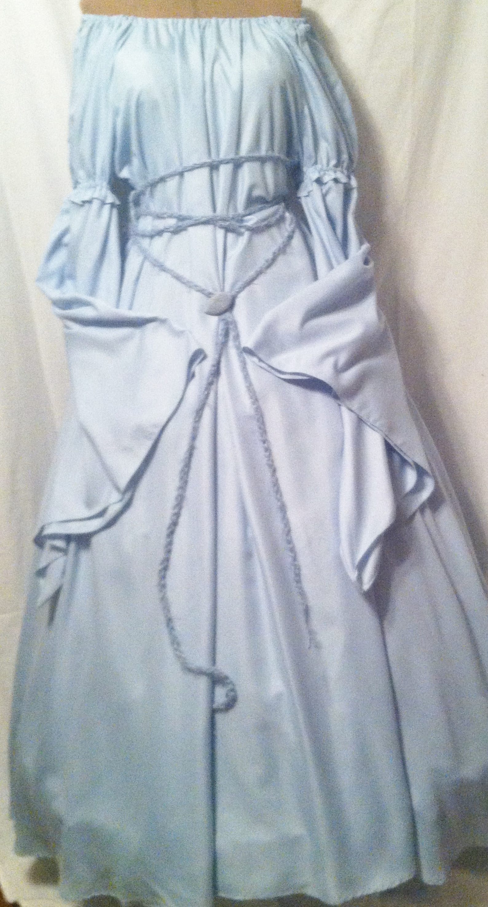 Renaissance Baby Blue Chemise Style Dress Puff Sleeve Shoulder & Long ...