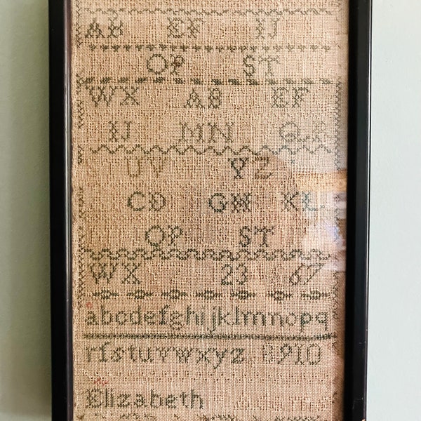 Antique Sampler - Etsy
