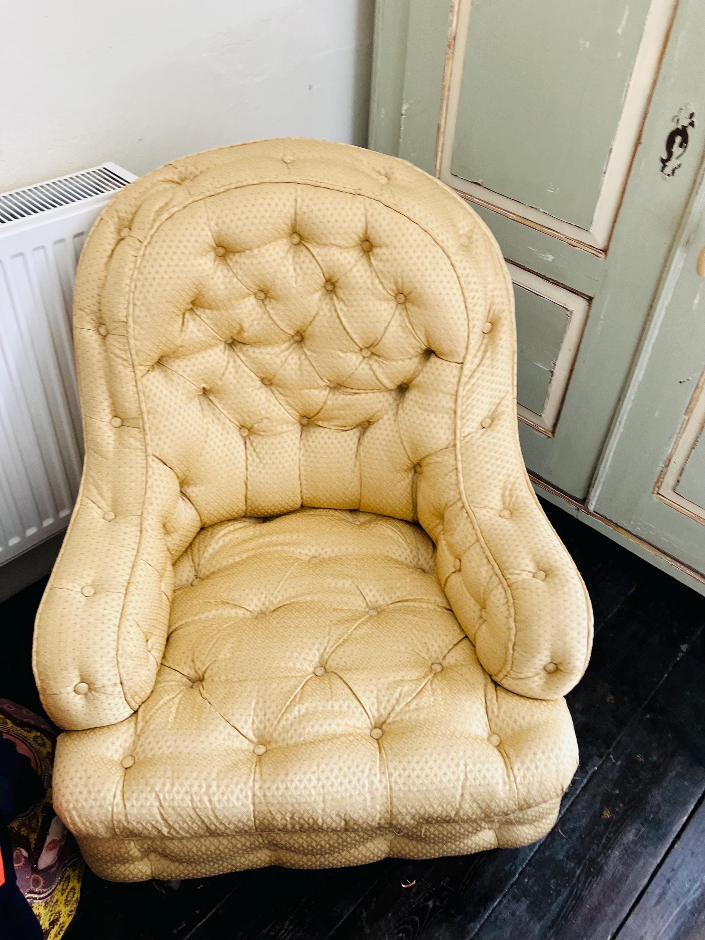 Victorian button back armchair store