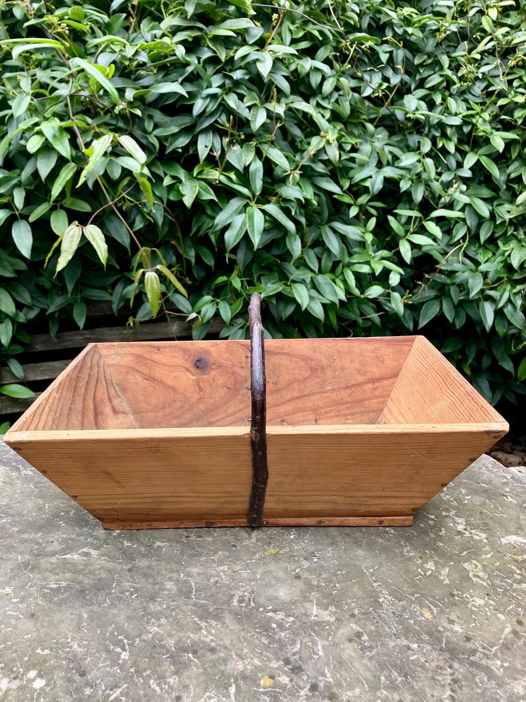 A French Trug, Wooden, Rectangular, Vintage. - Etsy UK