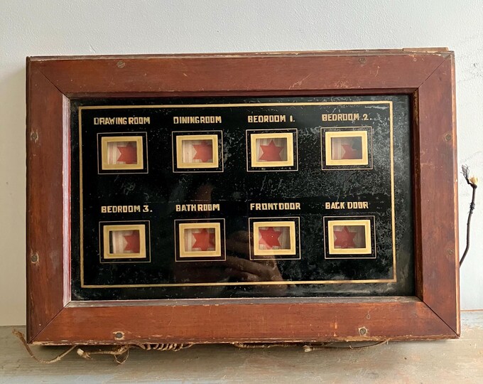 Reserved. A Set of Servants Bell Board, Butler, Edwardian, Antique ...