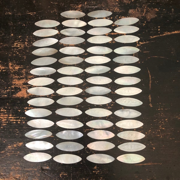 Antique Mother of Pearl Chinese Counters - Etsy UK