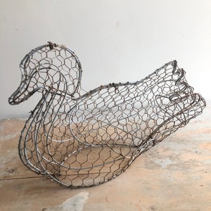 A Wire Topiary Duck, Vintage, Garden Ornament, Display. - Etsy UK