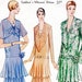 Vintage Sewing Pattern 1920s 20s Party Dress / Reproduction / 4 Styles ...