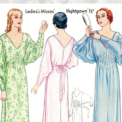 Vintage Sewing Pattern 1920s 20s Dress Pattern / Gown - Etsy