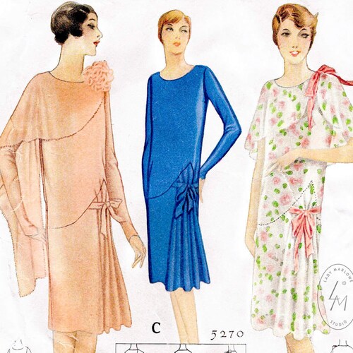 Vintage Sewing Pattern 1920s 20s Flapper Party Dress & - Etsy