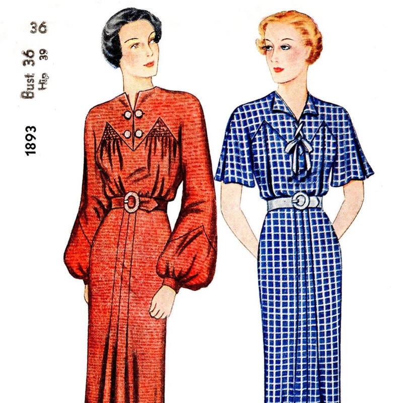 1930s Sewing Pattern - Etsy
